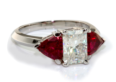 Platinum Ruby Rings